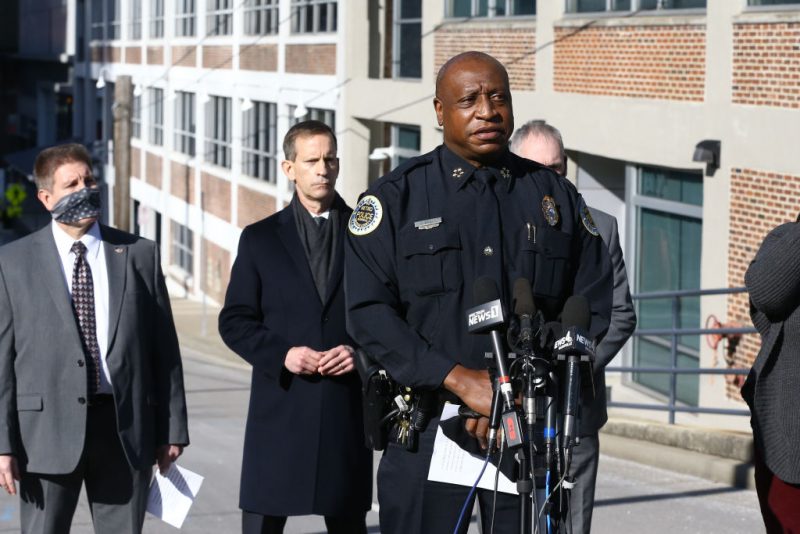 Police Chief John Drake updates reporters regarding Nashville School ...