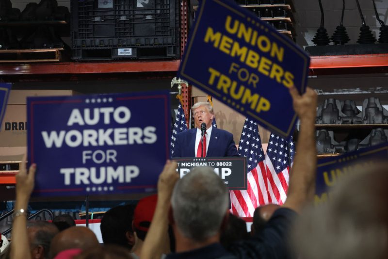 Trump Speaks To Autoworker In Mich., Slams Biden’s EV Push – One ...