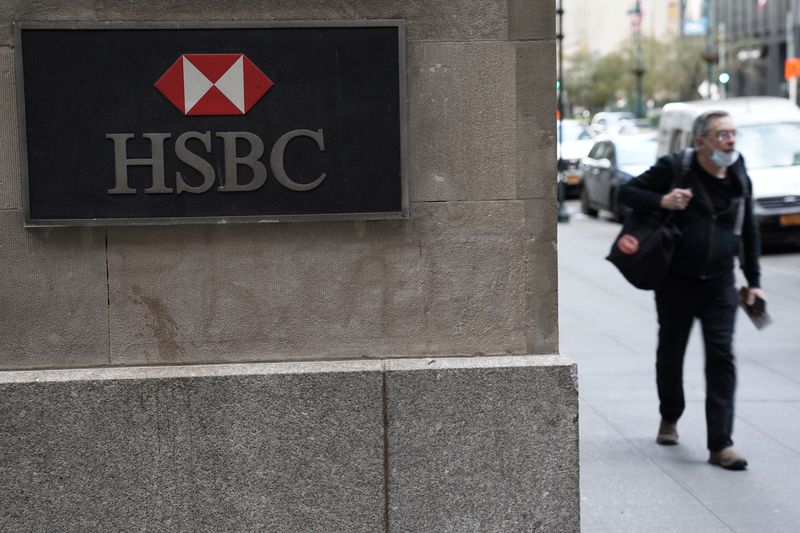 An HSBC bank is pictured in New York – One America News Network