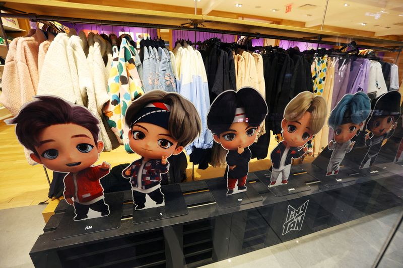 FILE PHOTO: BTS Pop-Up store featuring items of International K-Pop ...
