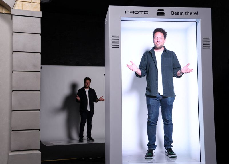 Raffi Kryszek, principal AI architect, beams himself into a ProtoBot – One America News Network